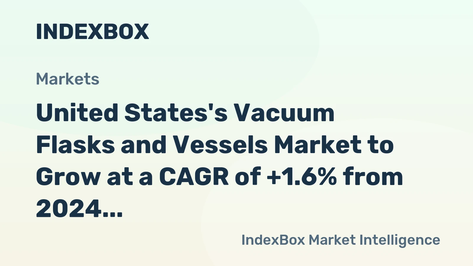 United States's Vacuum Flasks and Vessels Market to Grow at a CAGR of +1.6% from 2024 to 2035