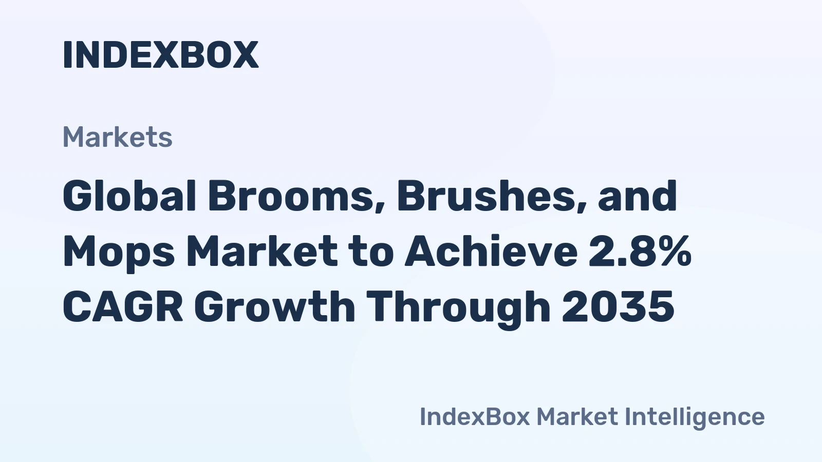 Global Brooms, Brushes, and Mops Market to Achieve 2.8% CAGR Growth Through 2035
