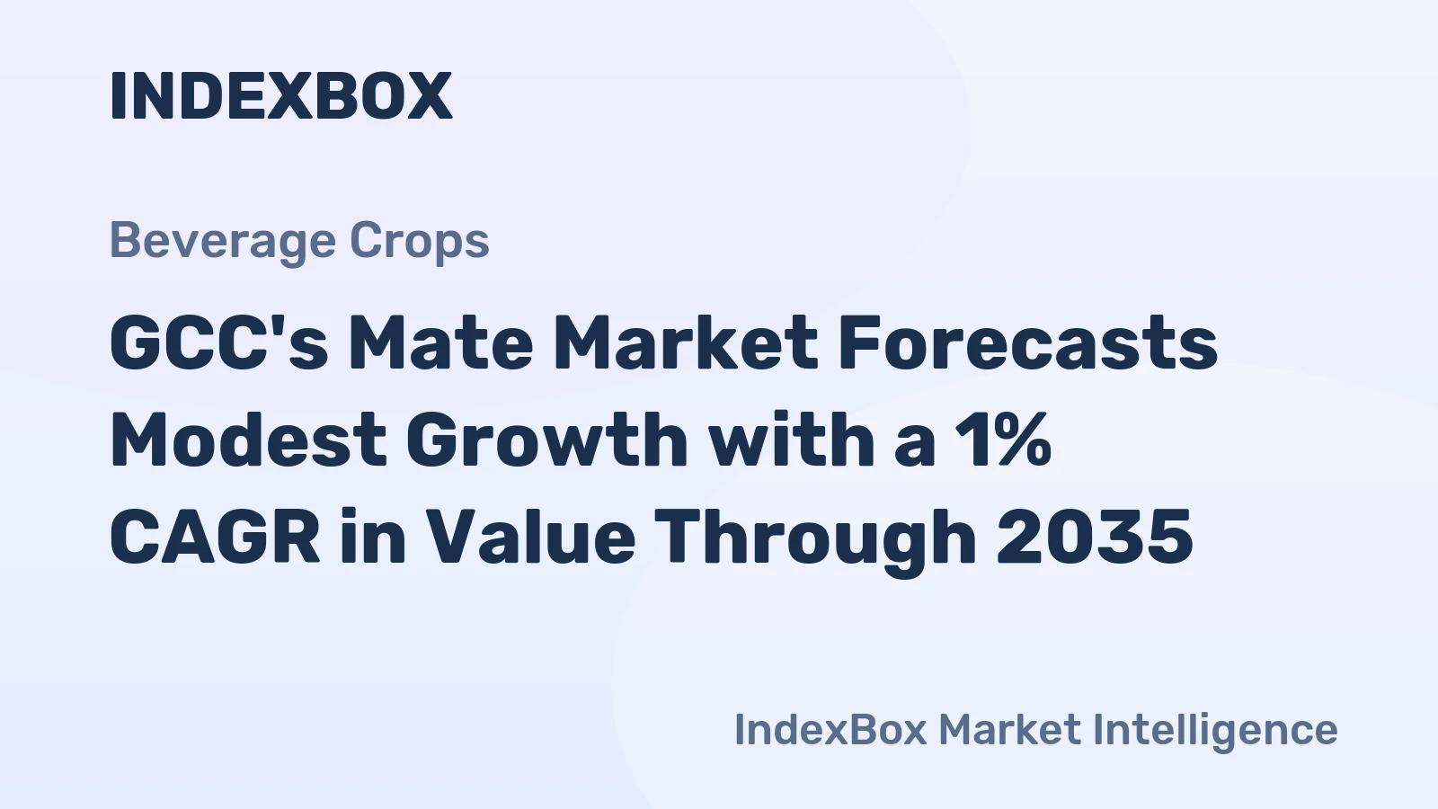 GCC's Mate Market Forecasts Modest Growth with a 1% CAGR in Value Through 2035