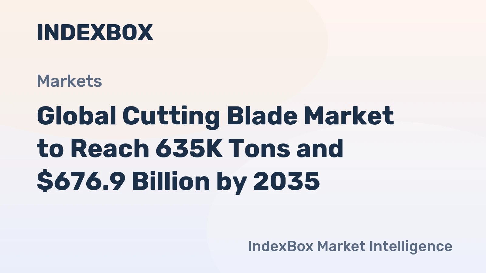 Global Cutting Blade Market to Reach 635K Tons and $676.9 Billion by 2035