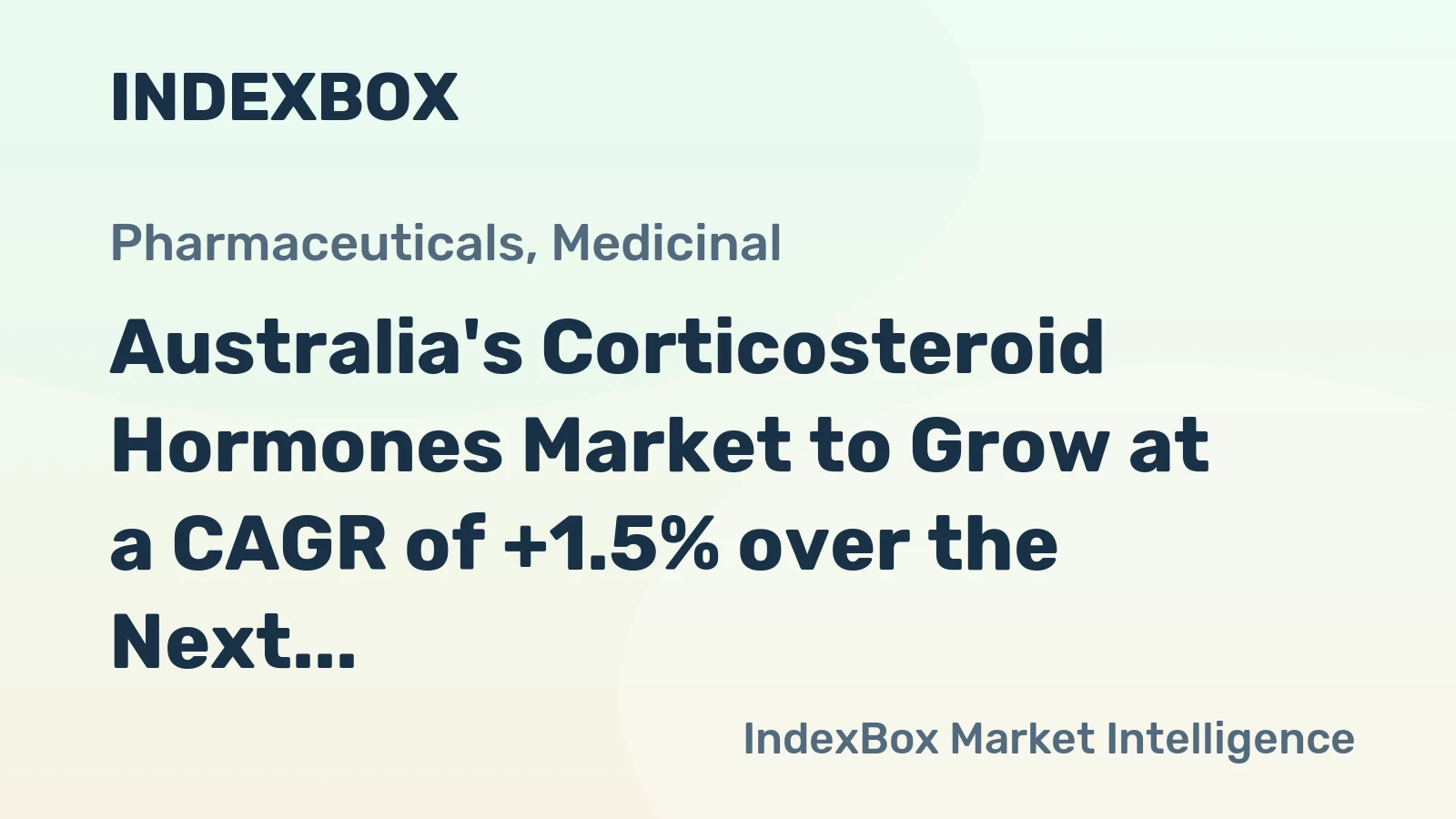 Australia's Corticosteroid Hormones Market to Grow at a CAGR of +1.5% over the Next Decade
