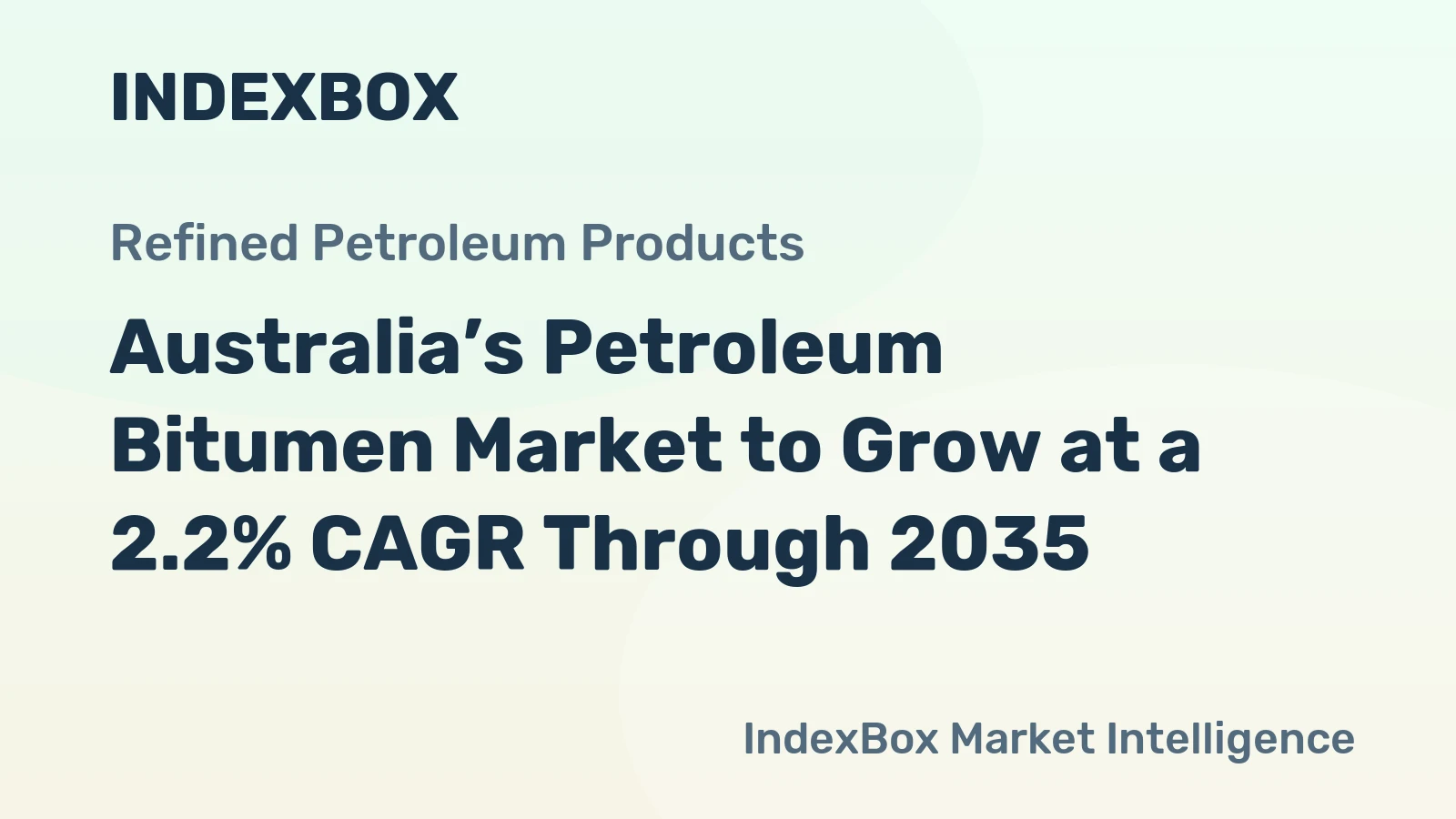 Australia’s Petroleum Bitumen Market to Grow at a 2.2% CAGR Through 2035