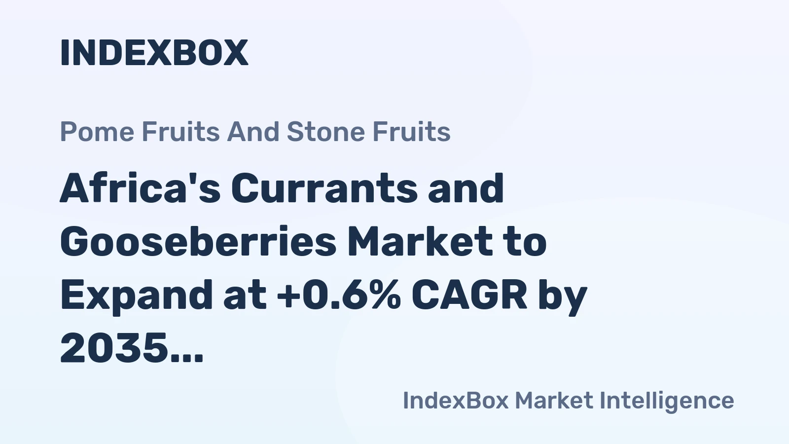 Africa's Currants and Gooseberries Market to Expand at +0.6% CAGR by 2035