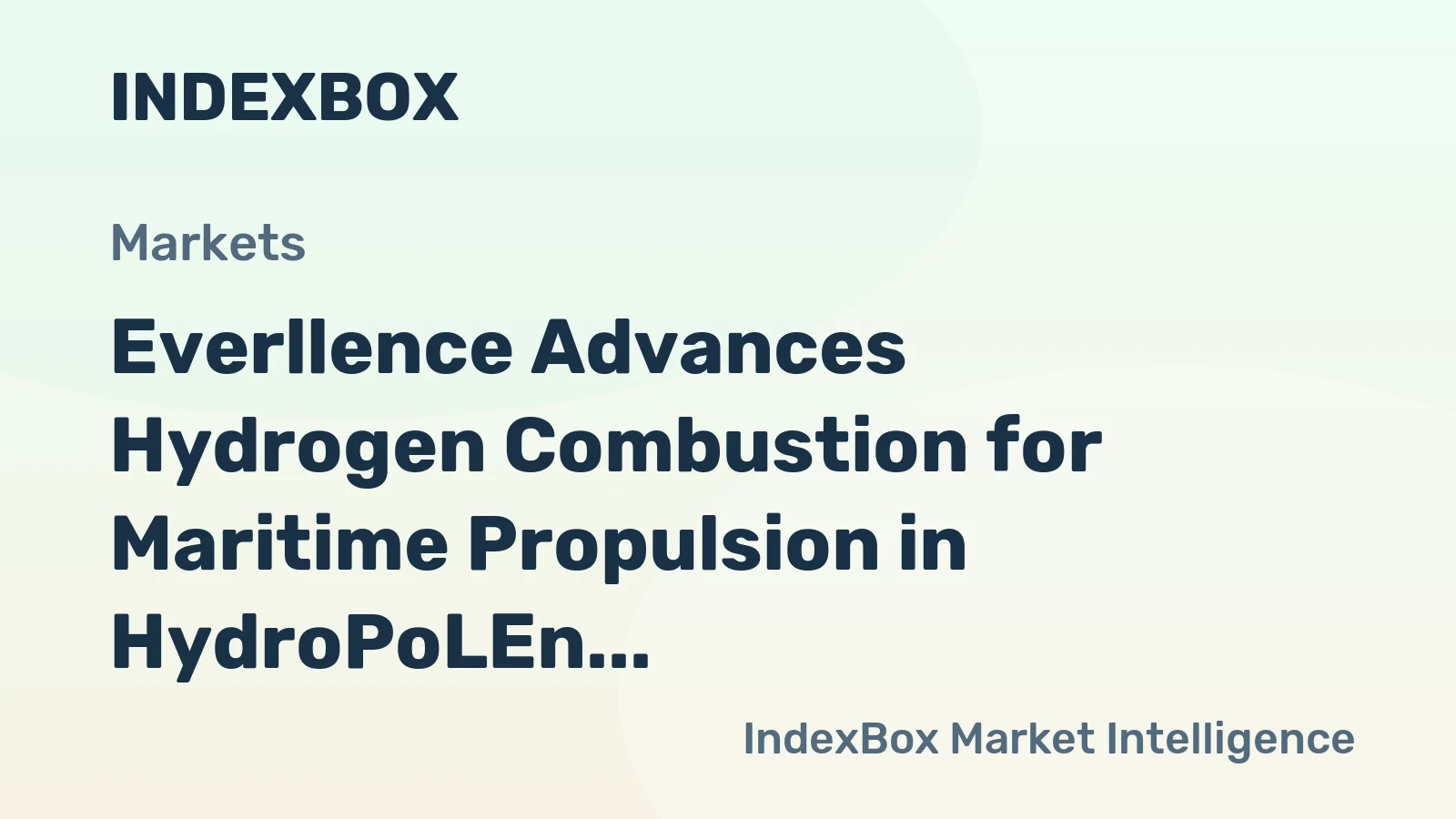 Everllence Advances Hydrogen Combustion for Maritime Propulsion in HydroPoLEn Project