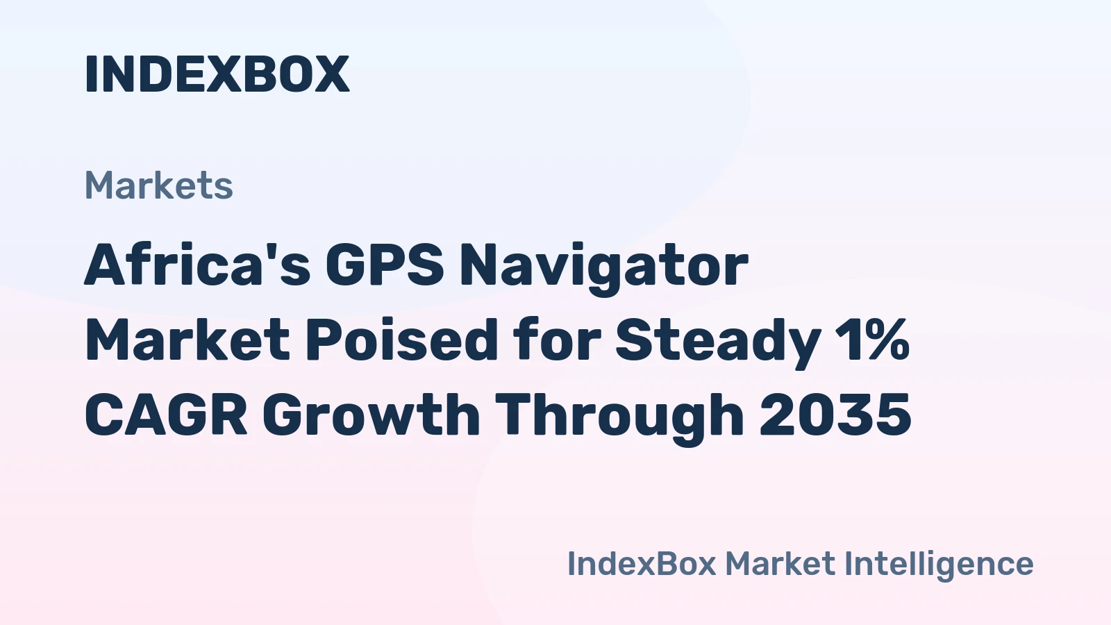 Africa's GPS Navigator Market Poised for Steady 1% CAGR Growth Through 2035
