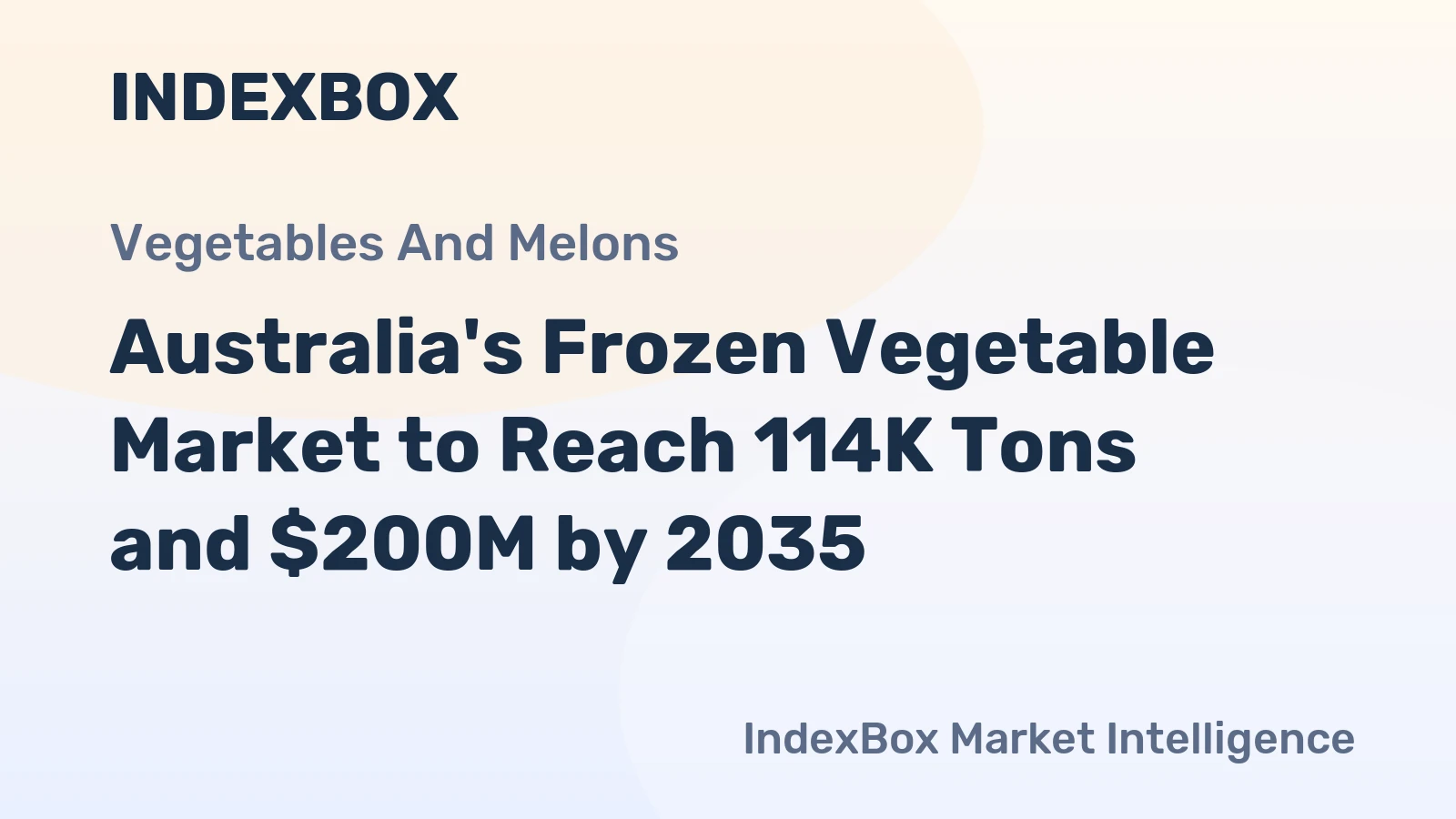 Australia's Frozen Vegetable Market to Reach 114K Tons and $200M by 2035