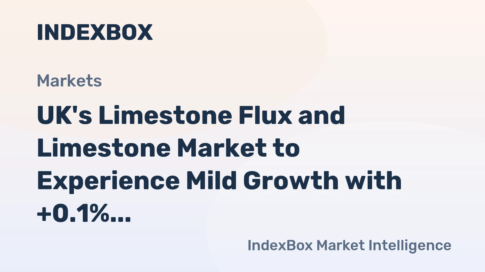 UK's Limestone Flux and Limestone Market to Experience Mild Growth with +0.1% CAGR in Volume from 2024 to 2035