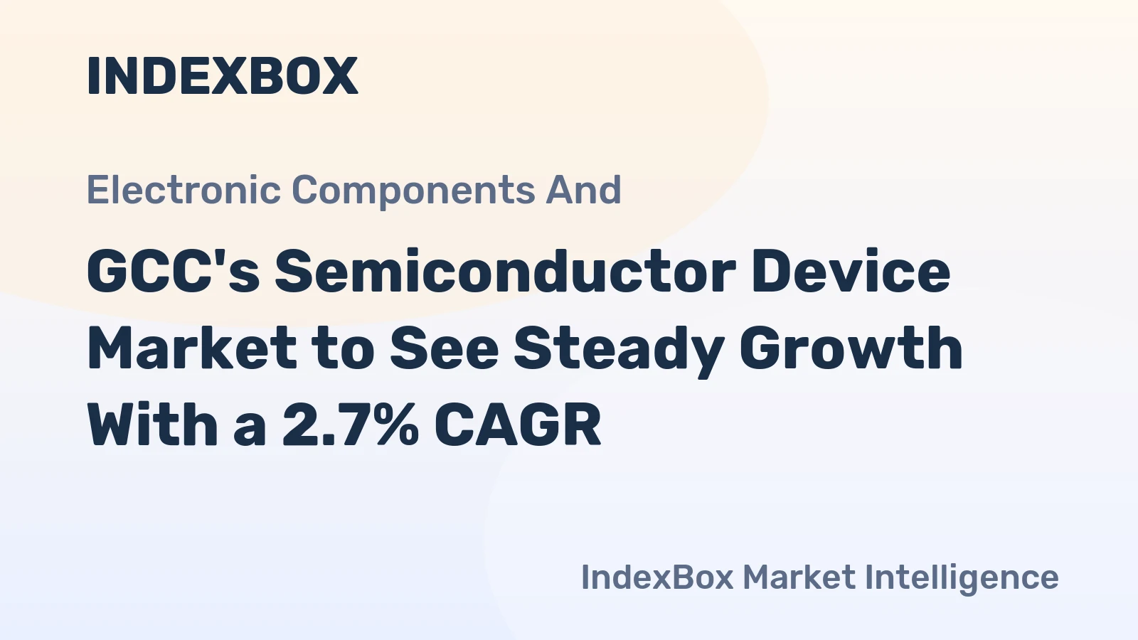GCC's Semiconductor Device Market to See Steady Growth With a 2.7% CAGR