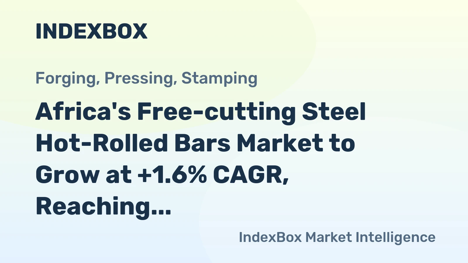 Africa's Free-cutting Steel Hot-Rolled Bars Market to Grow at +1.6% CAGR, Reaching $46M by 2035