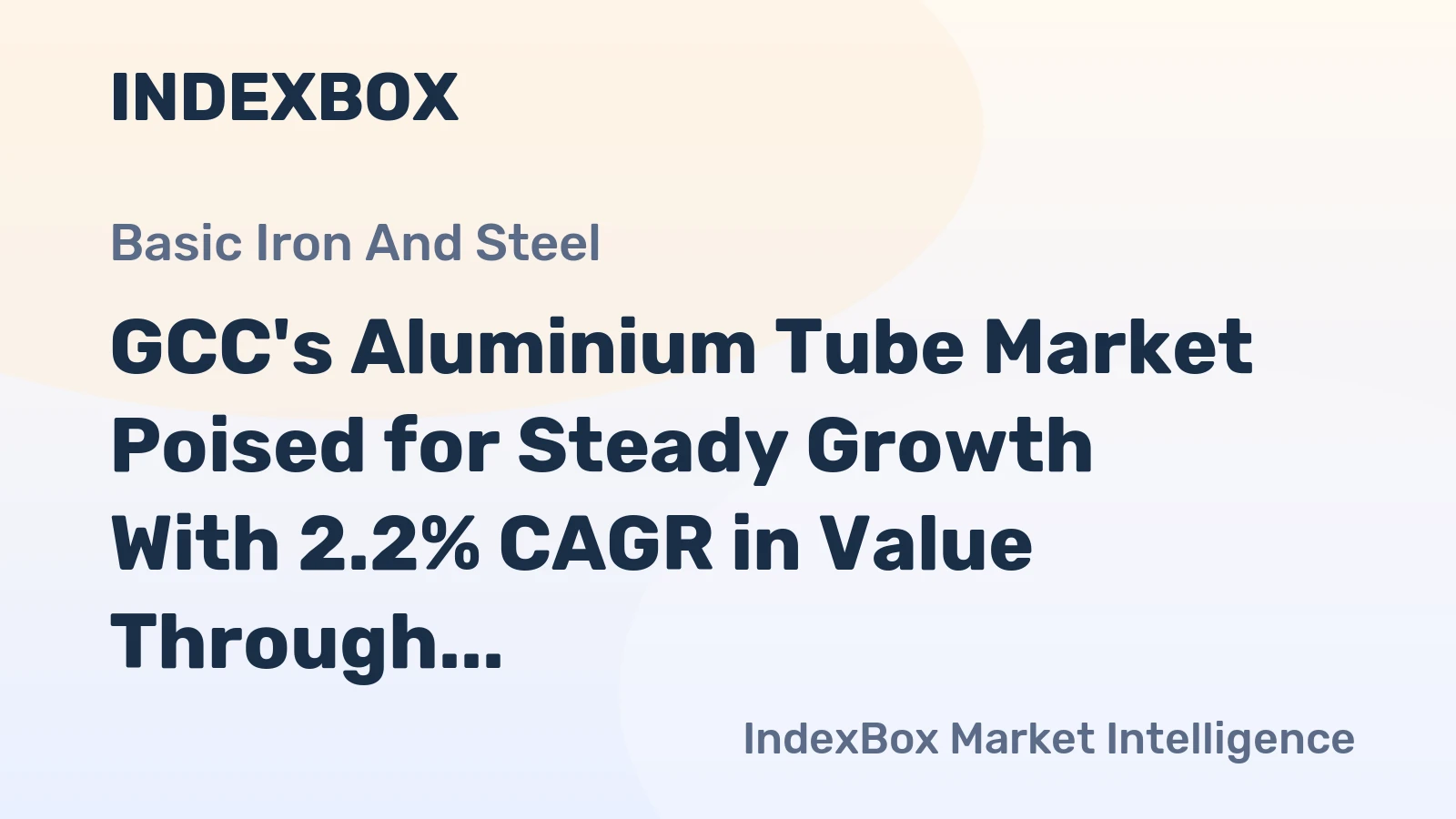 GCC's Aluminium Tube Market Poised for Steady Growth With 2.2% CAGR in Value Through 2035