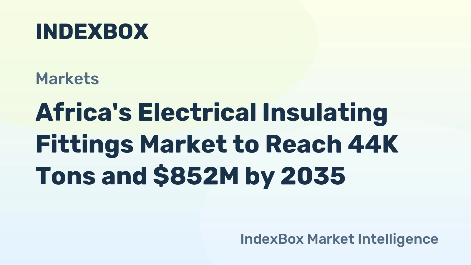 Africa's Electrical Insulating Fittings Market to Reach 44K Tons and $852M by 2035