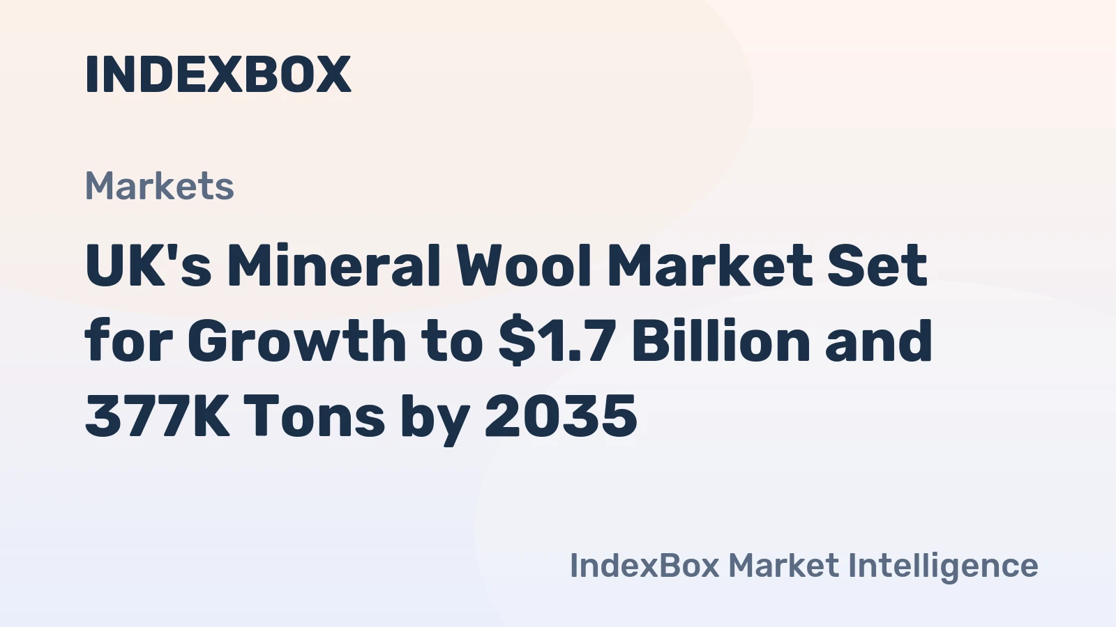 UK's Mineral Wool Market Set for Growth to $1.7 Billion and 377K Tons by 2035