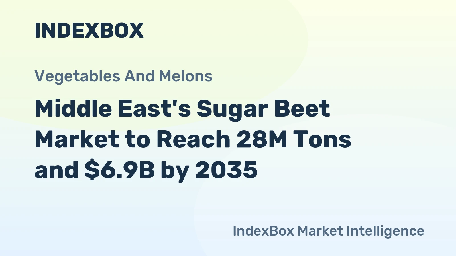 Middle East's Sugar Beet Market to Reach 28M Tons and $6.9B by 2035