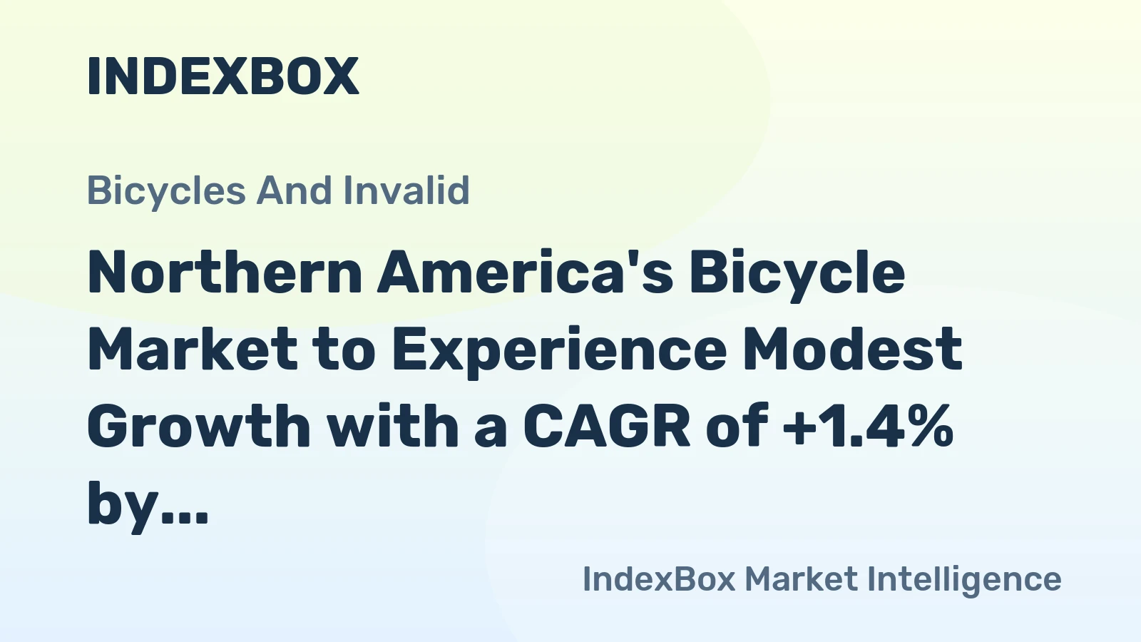 Northern America's Bicycle Market to Experience Modest Growth with a CAGR of +1.4% by 2035