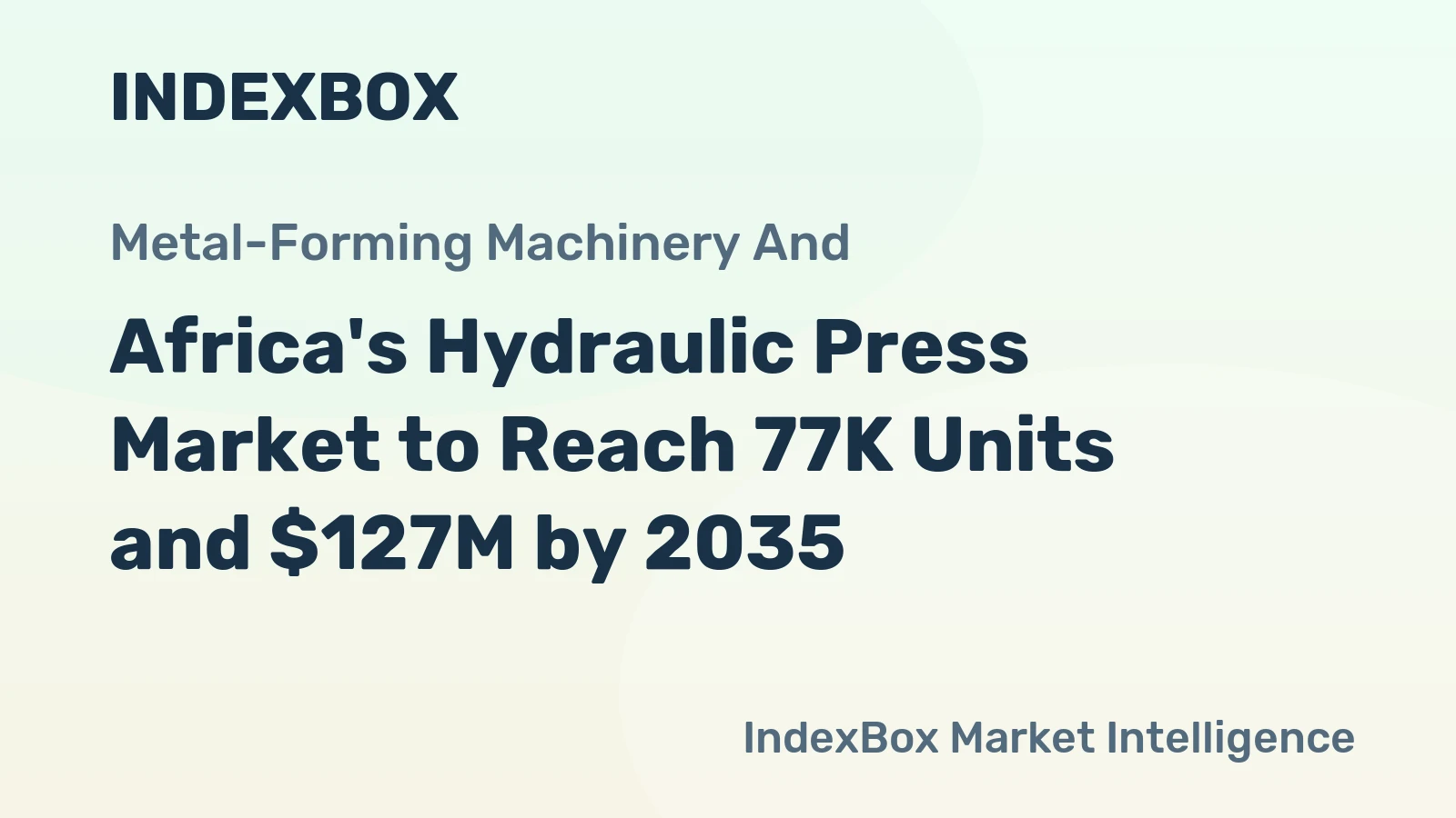 Africa's Hydraulic Press Market to Reach 77K Units and $127M by 2035