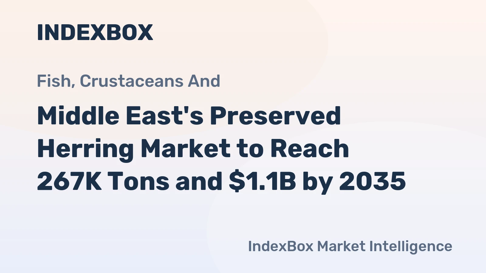 Middle East's Preserved Herring Market to Reach 267K Tons and $1.1B by 2035