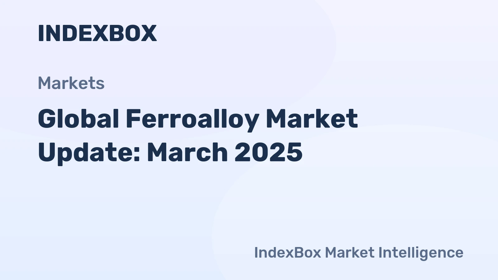 Global Ferroalloy Market Update: March 2025