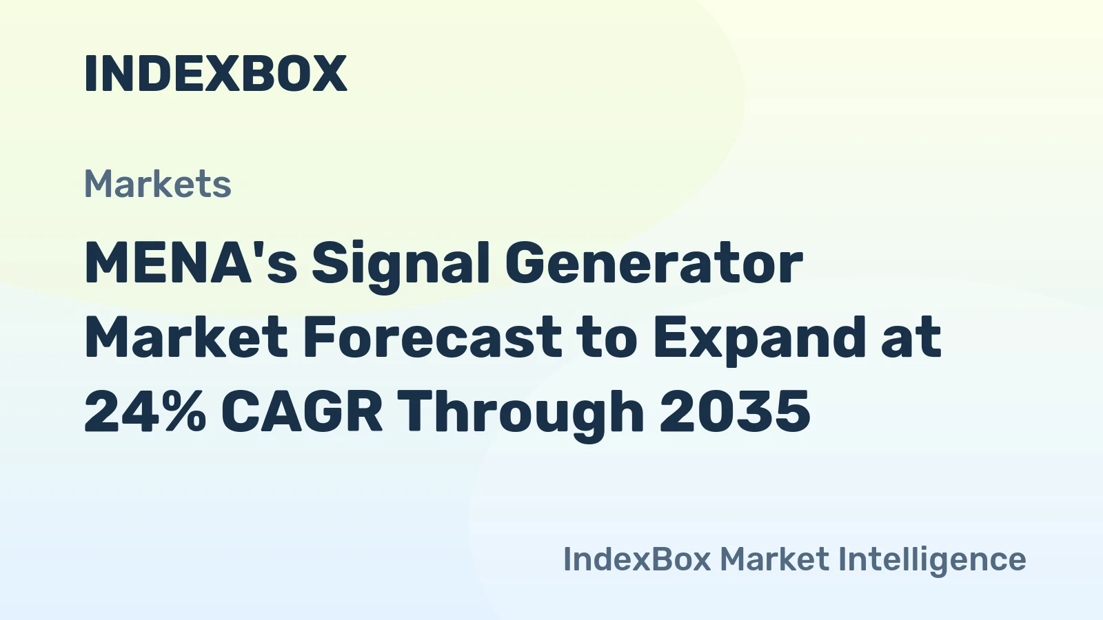 MENA's Signal Generator Market Forecast to Expand at 24% CAGR Through 2035