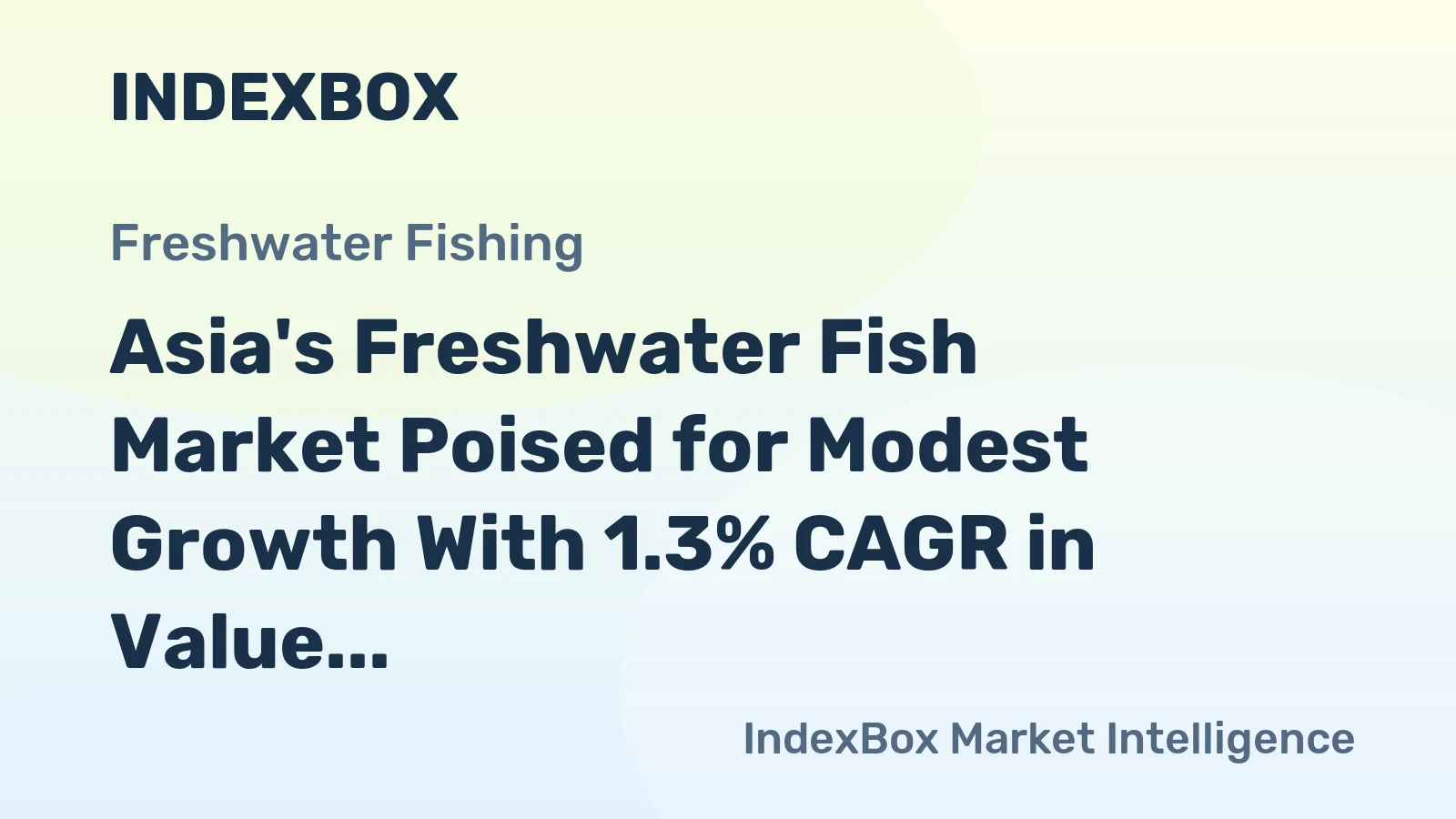 Asia's Freshwater Fish Market Poised for Modest Growth With 1.3% CAGR in Value Through 2035