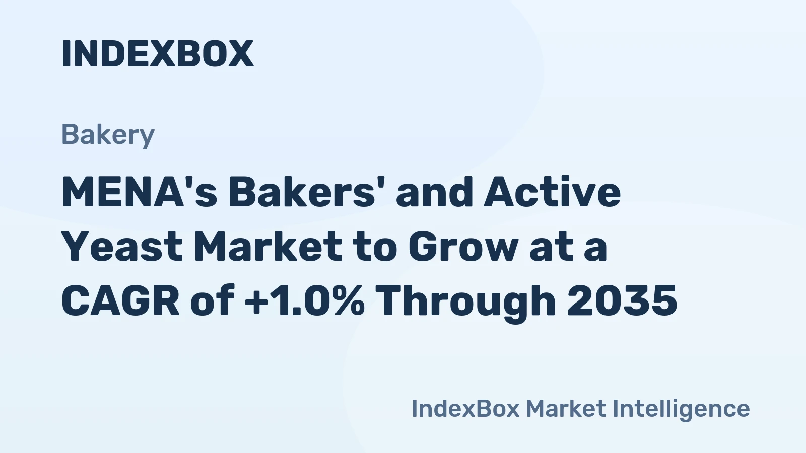 MENA's Bakers' and Active Yeast Market to Grow at a CAGR of +1.0% Through 2035