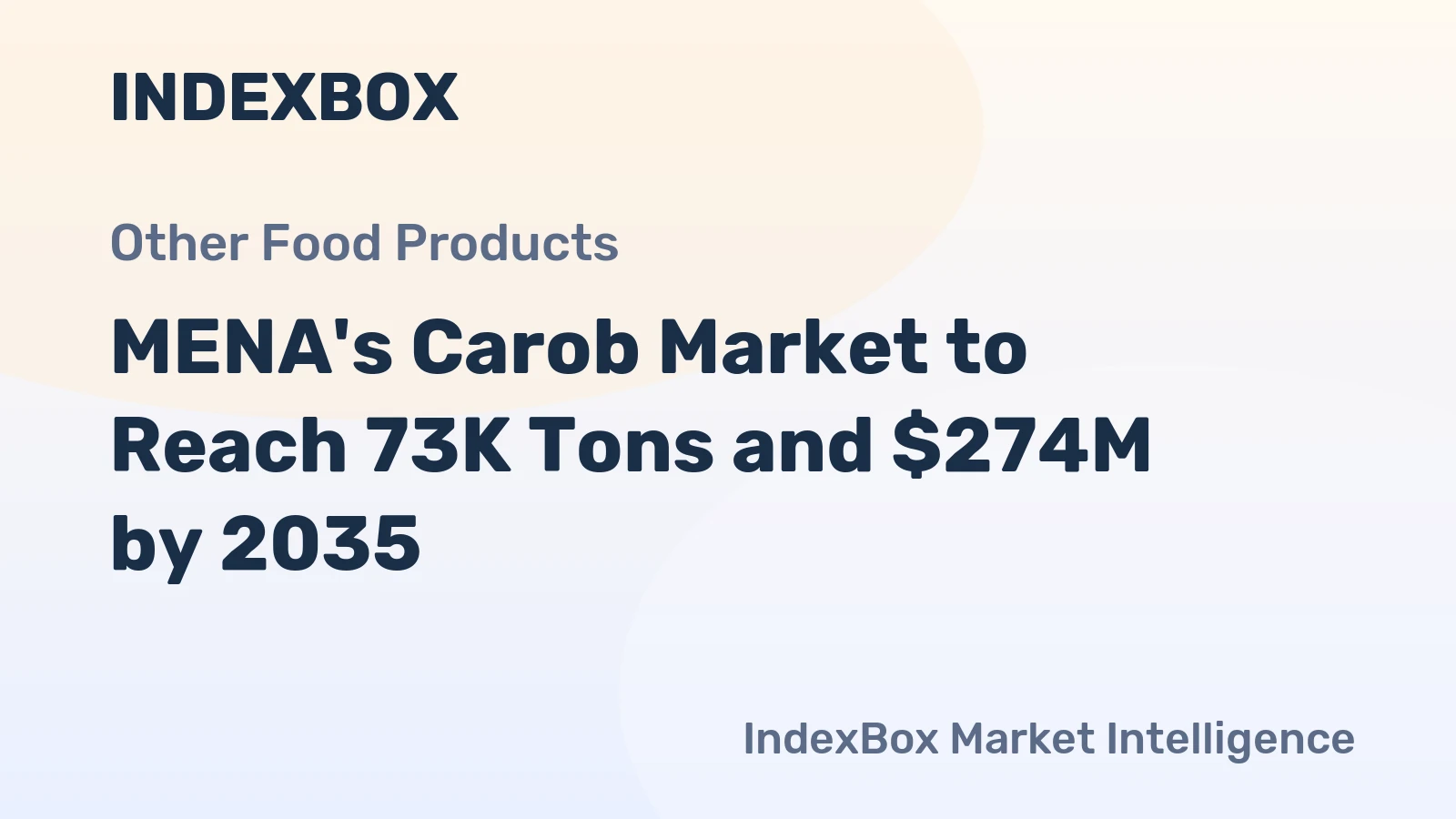 MENA's Carob Market to Reach 73K Tons and $274M by 2035