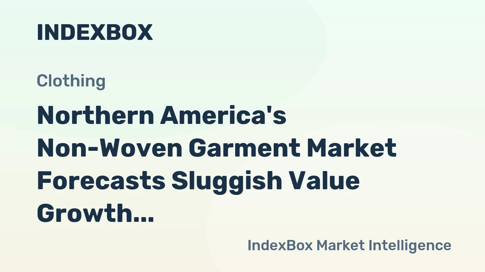 Northern America's Non-Woven Garment Market Forecasts Sluggish Value Growth at +0.6% CAGR Despite Surging Volume