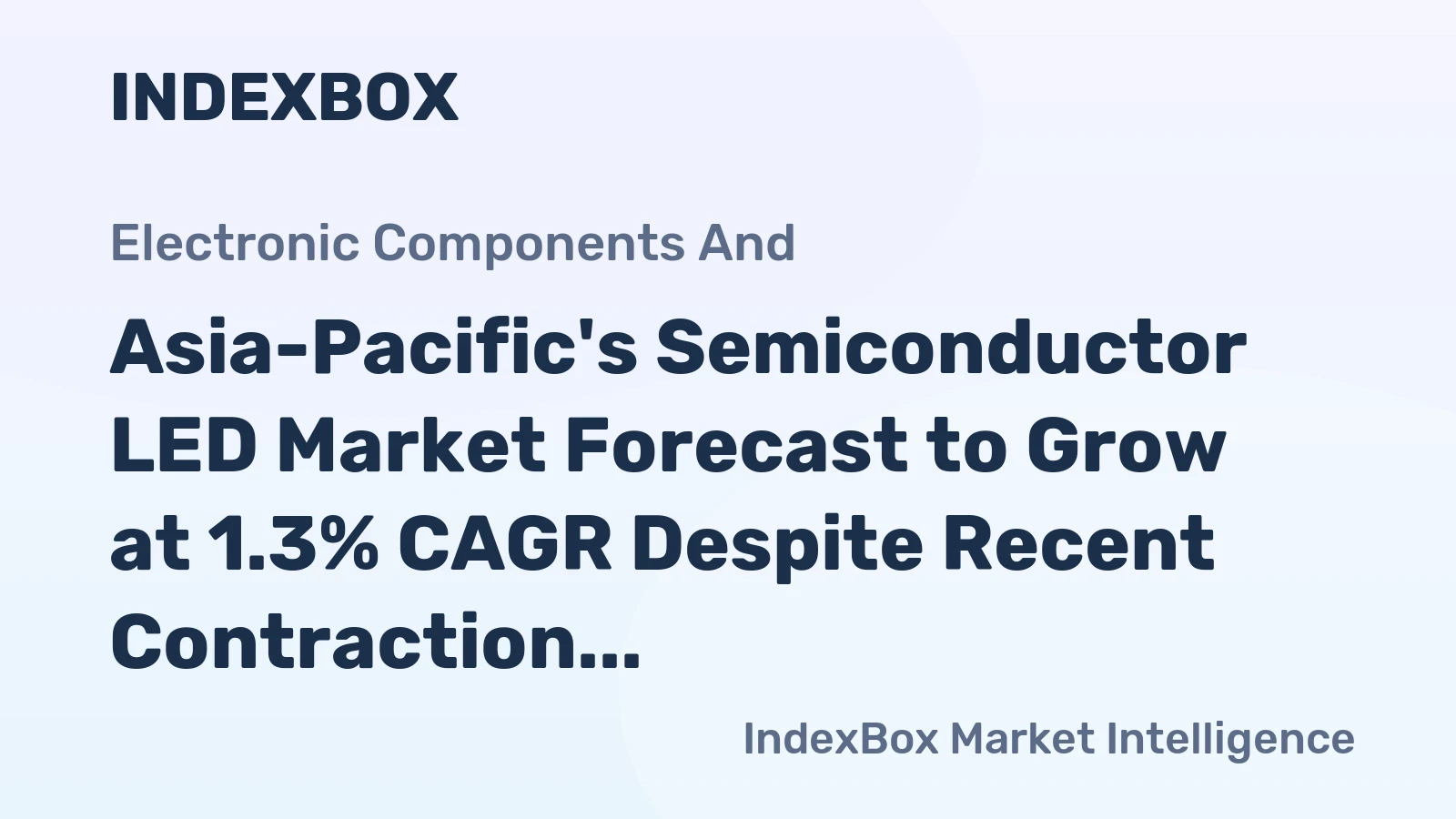 Asia-Pacific's Semiconductor LED Market Forecast to Grow at 1.3% CAGR Despite Recent Contraction