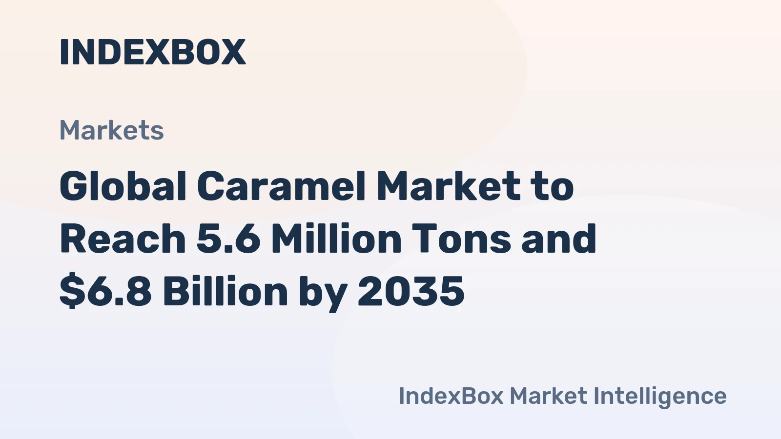Global Caramel Market to Reach 5.6 Million Tons and $6.8 Billion by 2035