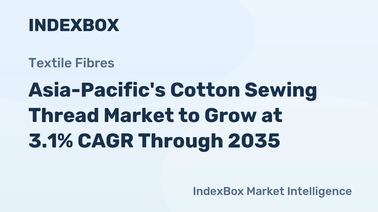 Asia-Pacific's Cotton Sewing Thread Market to Grow at 3.1% CAGR Through 2035