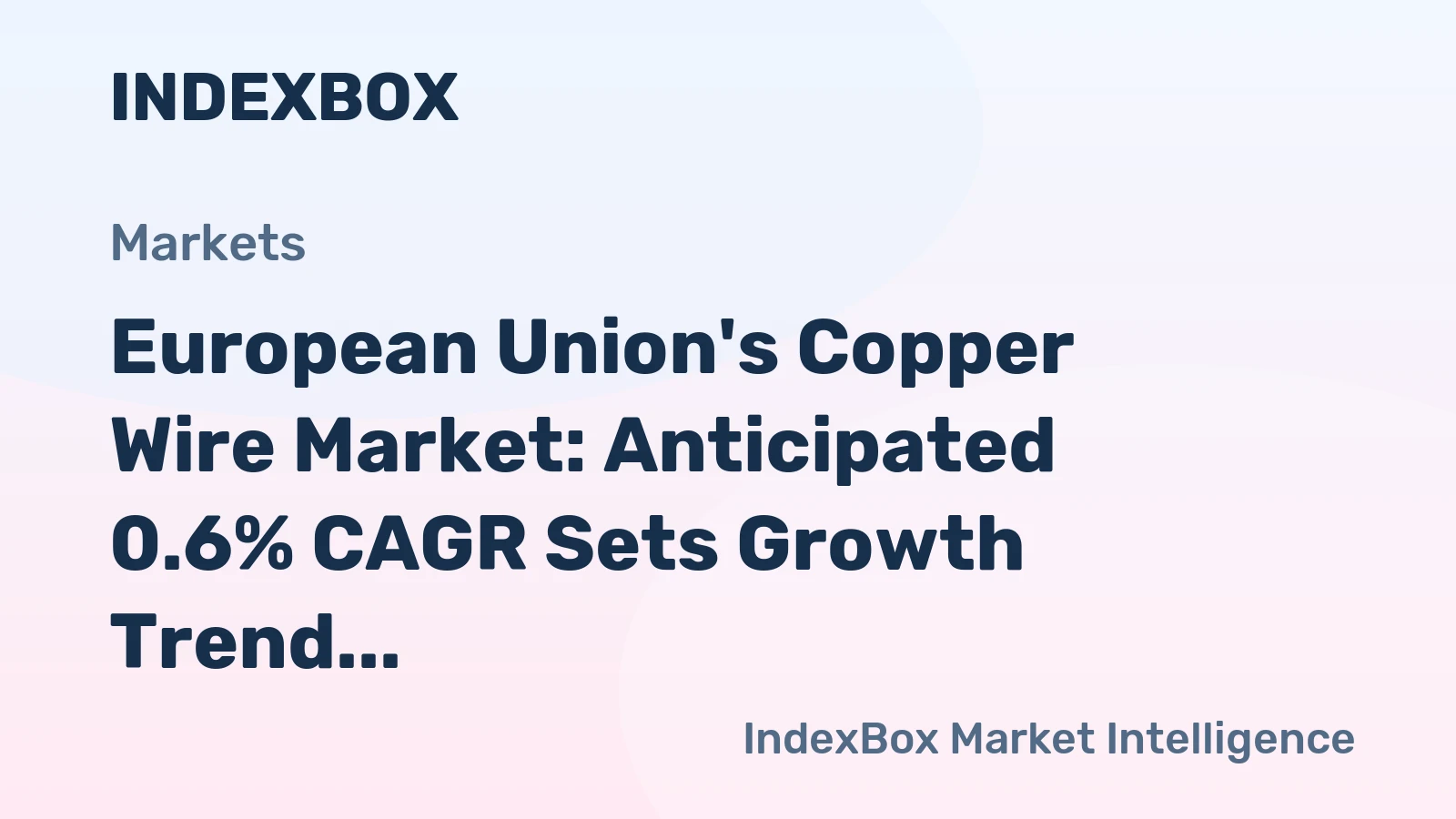 European Union's Copper Wire Market: Anticipated 0.6% CAGR Sets Growth Trend for Next Decade