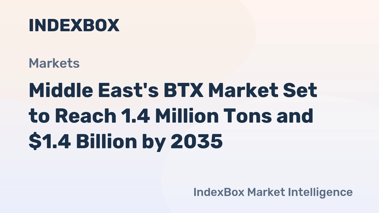 Middle East's BTX Market Set to Reach 1.4 Million Tons and $1.4 Billion by 2035