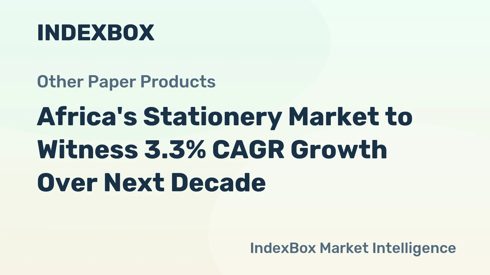 Africa's Stationery Market to Witness 3.3% CAGR Growth Over Next Decade