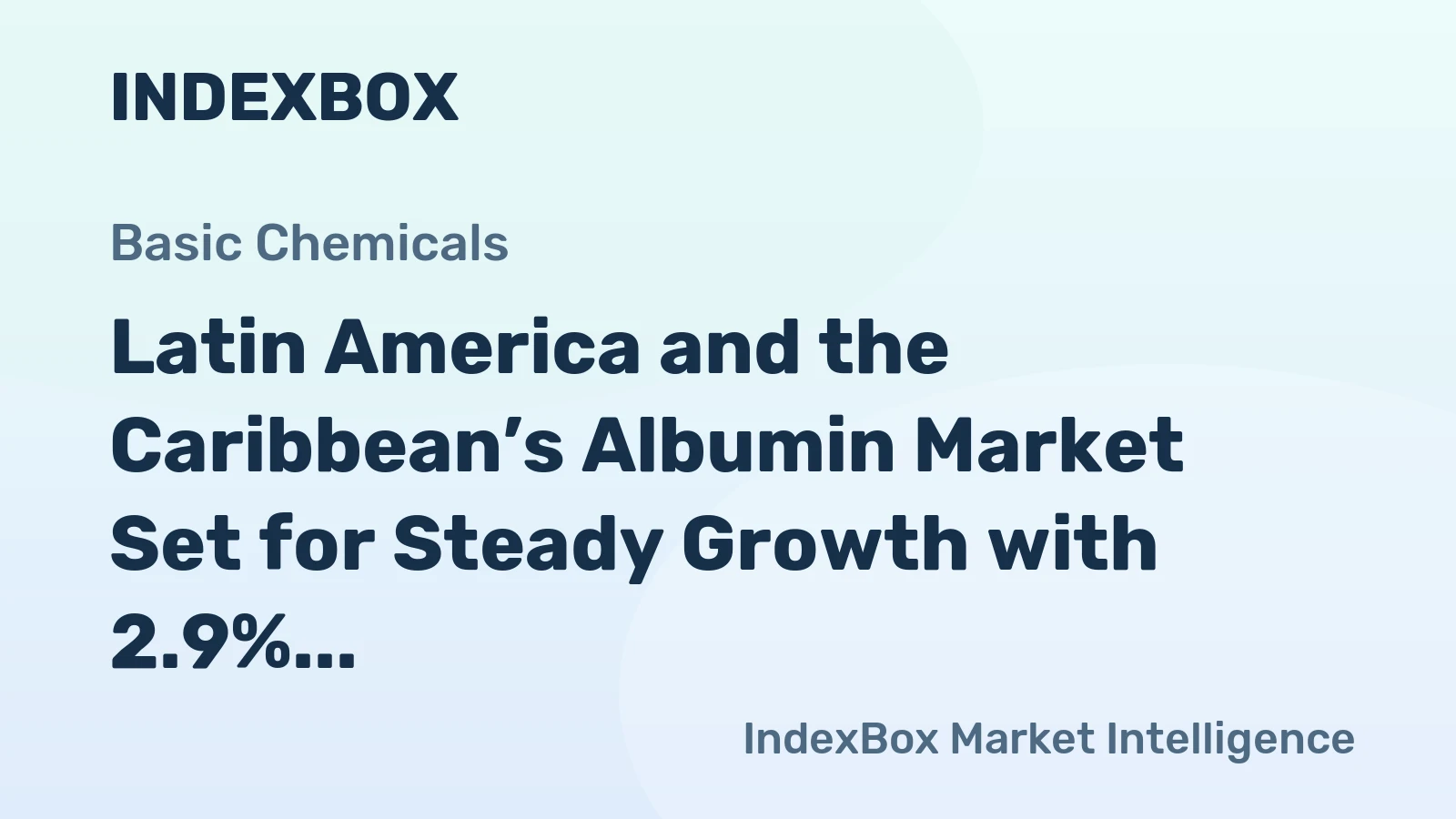 Latin America and the Caribbean’s Albumin Market Set for Steady Growth with 2.9% CAGR Through 2035