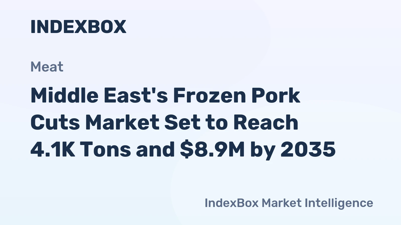Middle East's Frozen Pork Cuts Market Set to Reach 4.1K Tons and $8.9M by 2035