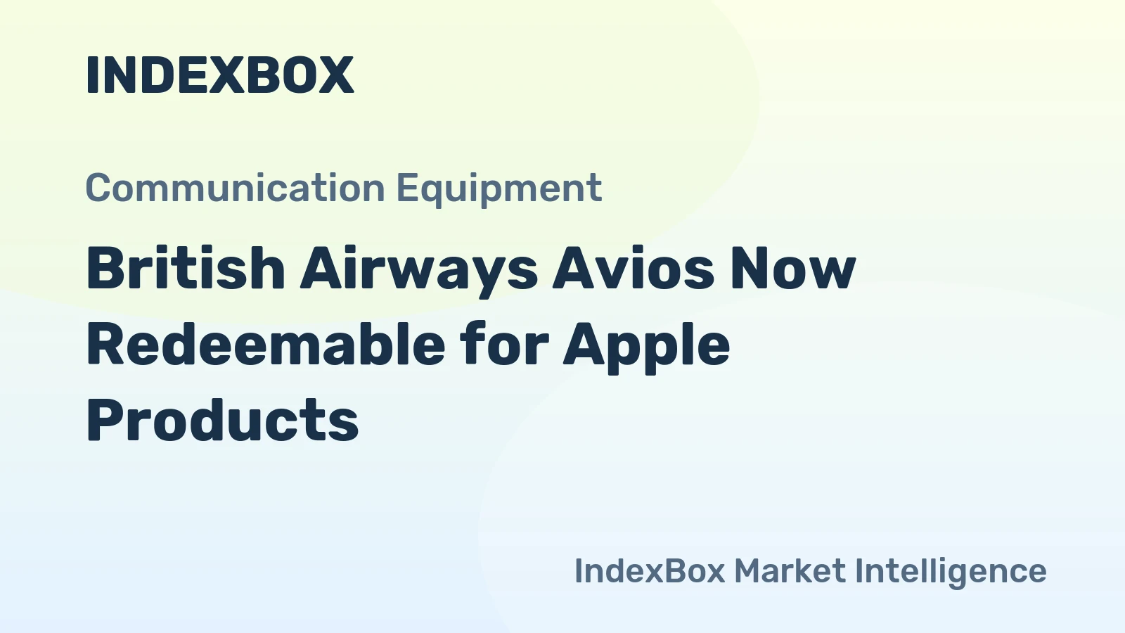 British Airways Avios Now Redeemable for Apple Products