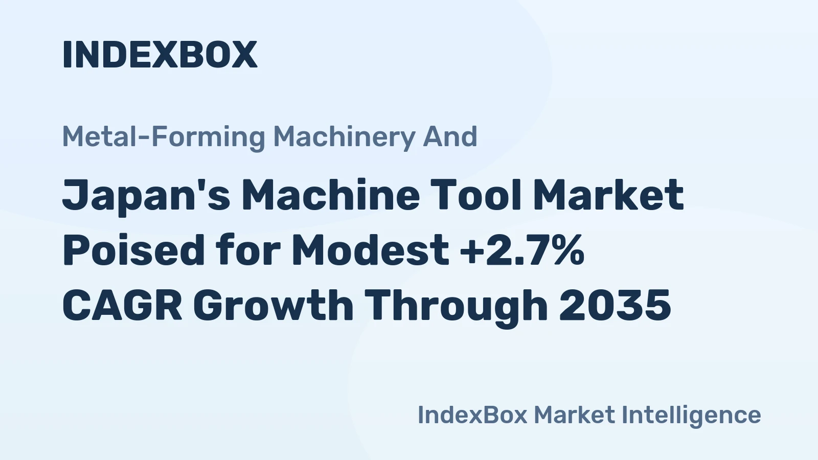 Japan's Machine Tool Market Poised for Modest +2.7% CAGR Growth Through 2035