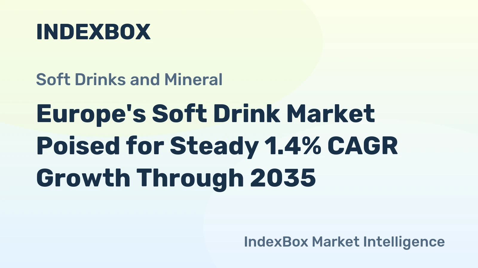 Europe's Soft Drink Market Poised for Steady 1.4% CAGR Growth Through 2035