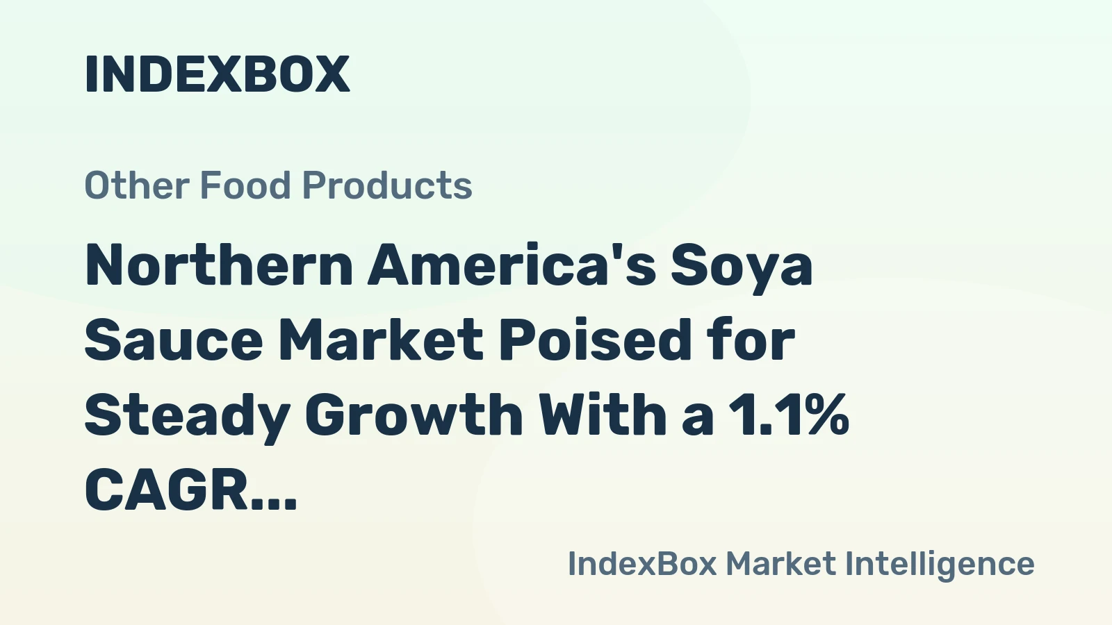 Northern America's Soya Sauce Market Poised for Steady Growth With a 1.1% CAGR in Value