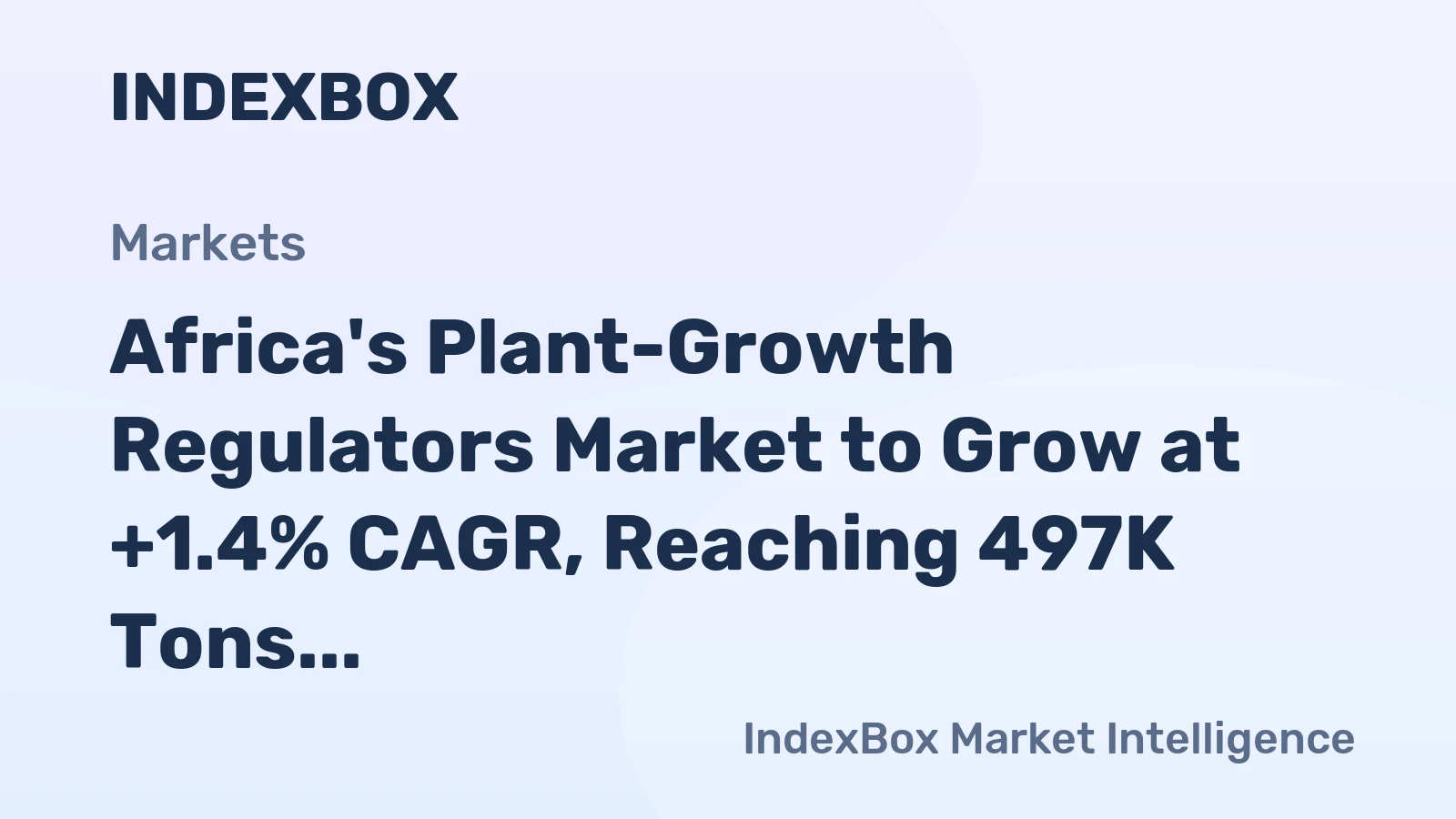 Africa's Plant-Growth Regulators Market to Grow at +1.4% CAGR, Reaching 497K Tons by 2035