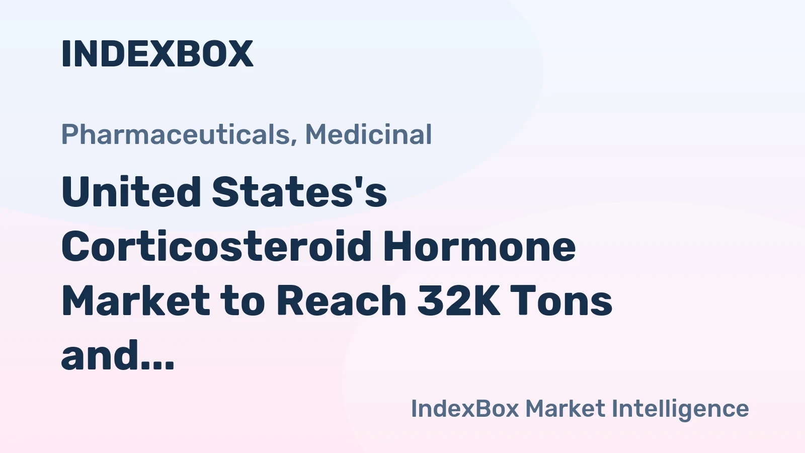 United States's Corticosteroid Hormone Market to Reach 32K Tons and $18.8B by 2035, Forecast Shows Strong Growth