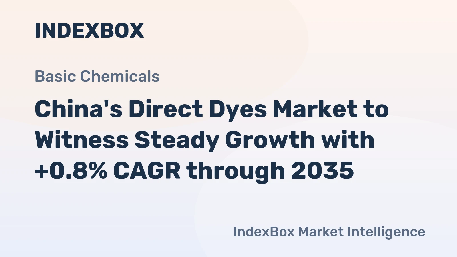 China's Direct Dyes Market to Witness Steady Growth with +0.8% CAGR through 2035