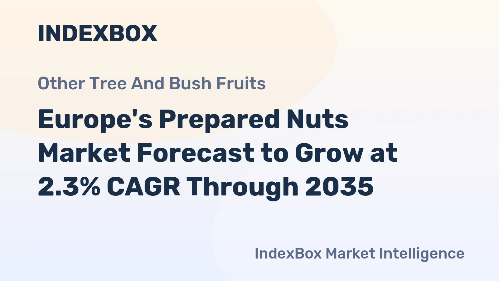 Europe's Prepared Nuts Market Forecast to Grow at 2.3% CAGR Through 2035