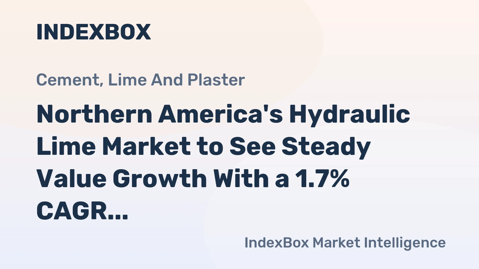 Northern America's Hydraulic Lime Market to See Steady Value Growth With a 1.7% CAGR Through 2035