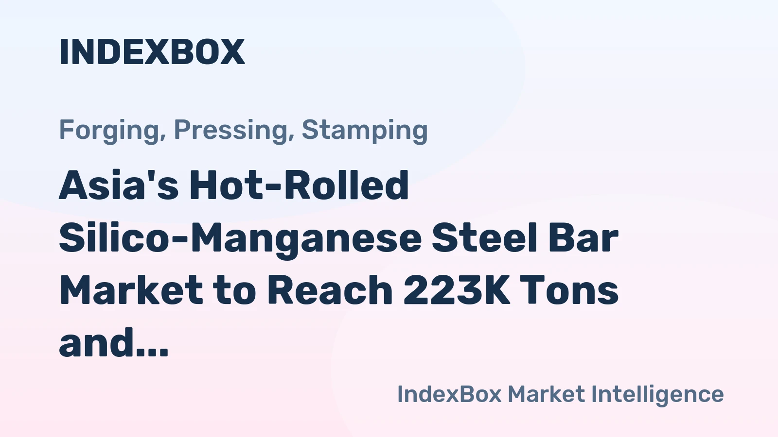 Asia's Hot-Rolled Silico-Manganese Steel Bar Market to Reach 223K Tons and $224M by 2035