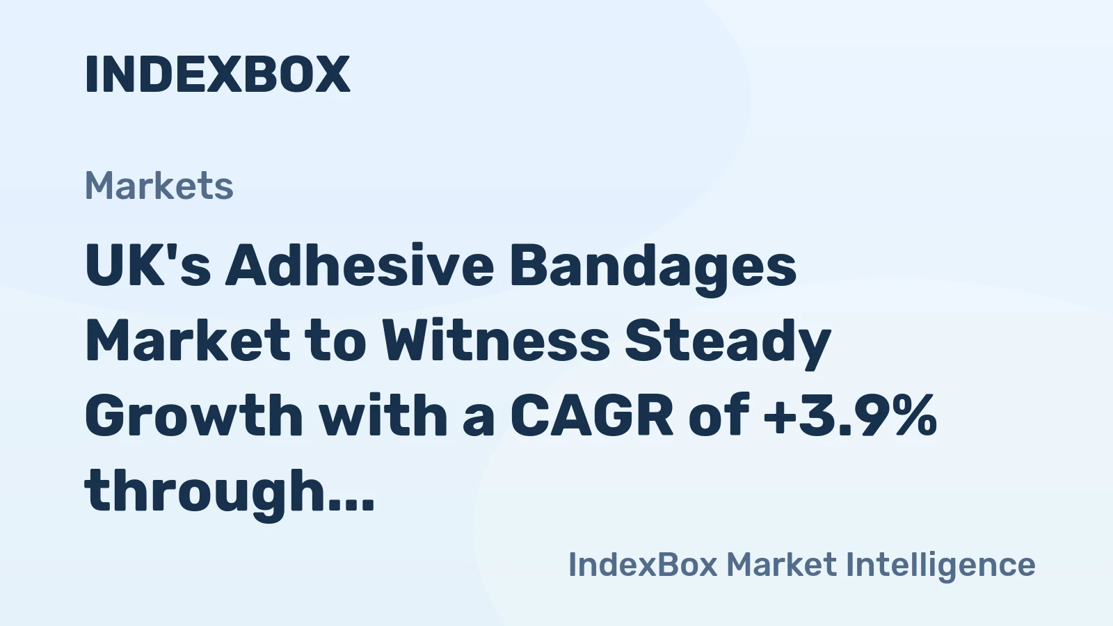 UK's Adhesive Bandages Market to Witness Steady Growth with a CAGR of +3.9% through 2035