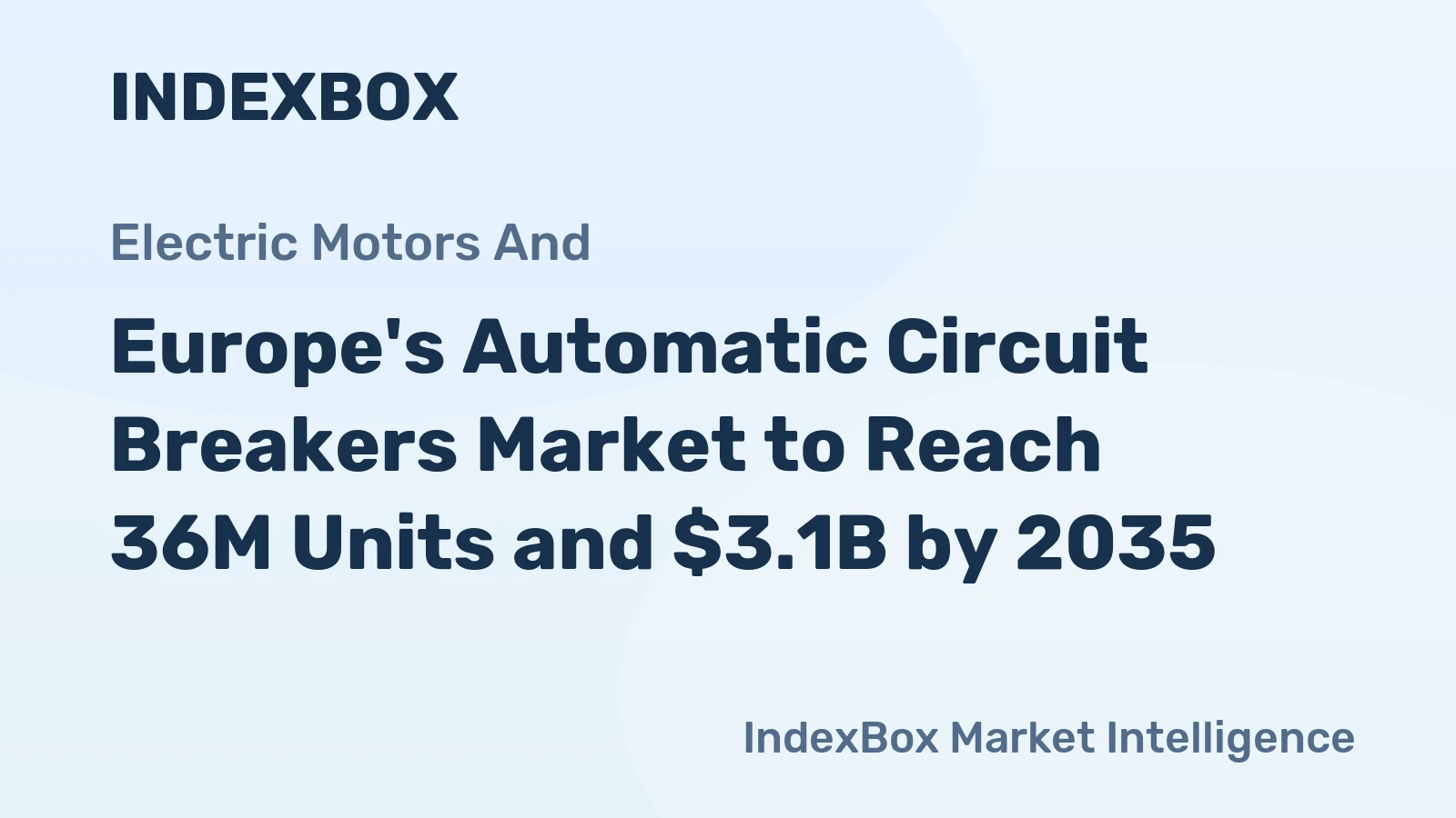 Europe's Automatic Circuit Breakers Market to Reach 36M Units and $3.1B by 2035