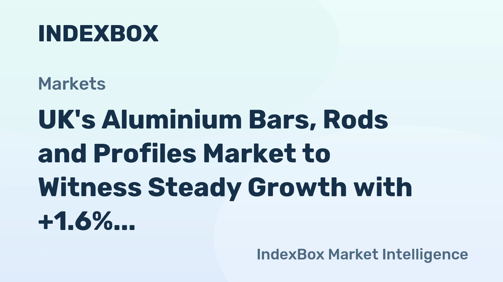 UK's Aluminium Bars, Rods and Profiles Market to Witness Steady Growth with +1.6% CAGR from 2024 to 2035