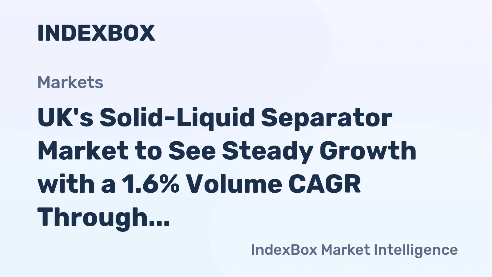 UK's Solid-Liquid Separator Market to See Steady Growth with a 1.6% Volume CAGR Through 2035