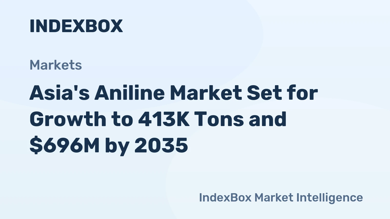 Asia's Aniline Market Set for Growth to 413K Tons and $696M by 2035