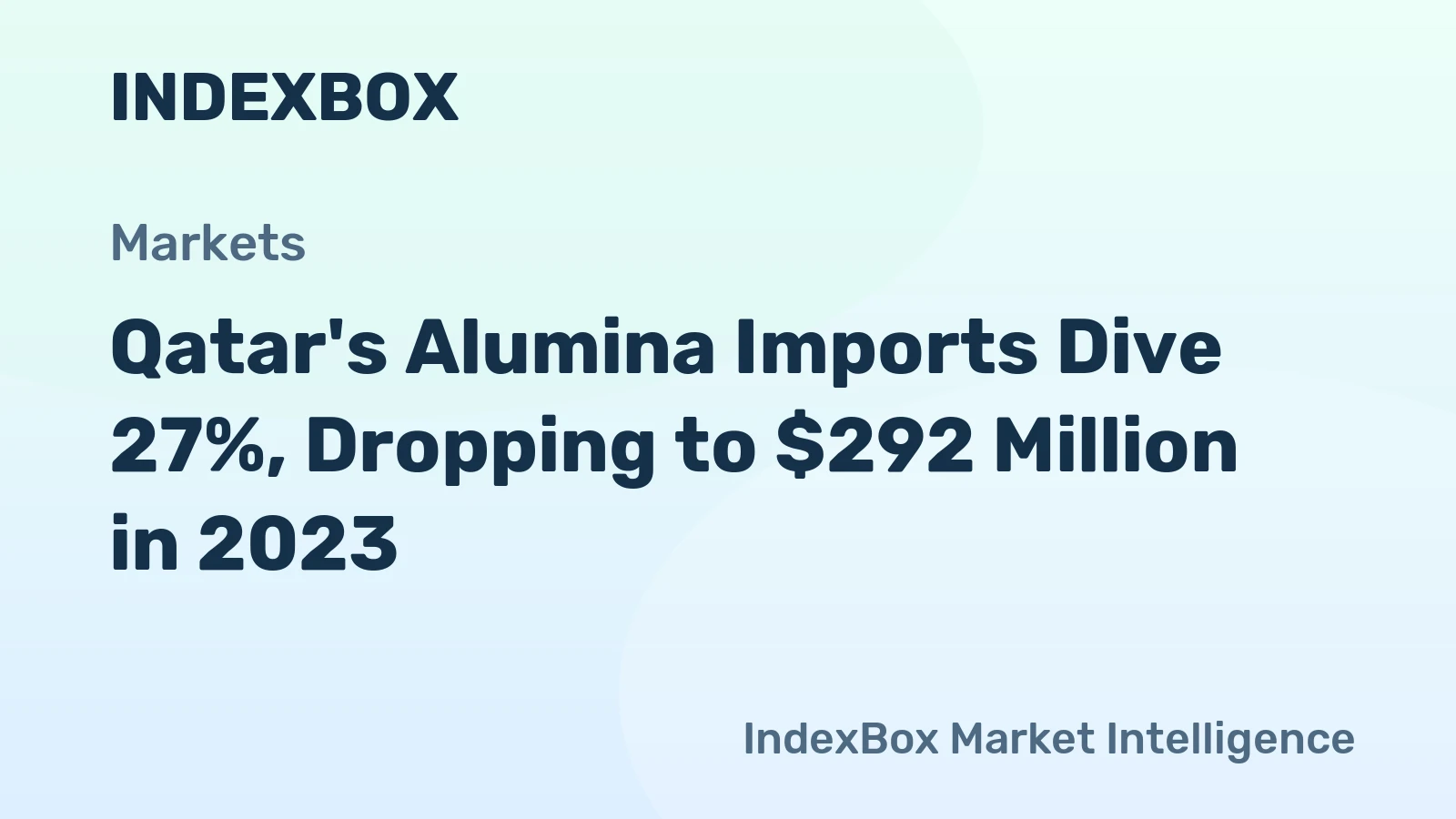 Qatar's Alumina Imports Dive 27%, Dropping to $292 Million in 2023